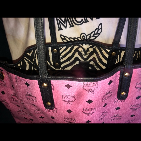 MCM | Bags | Pink Reversible Mcm Tote Bag | Poshmark